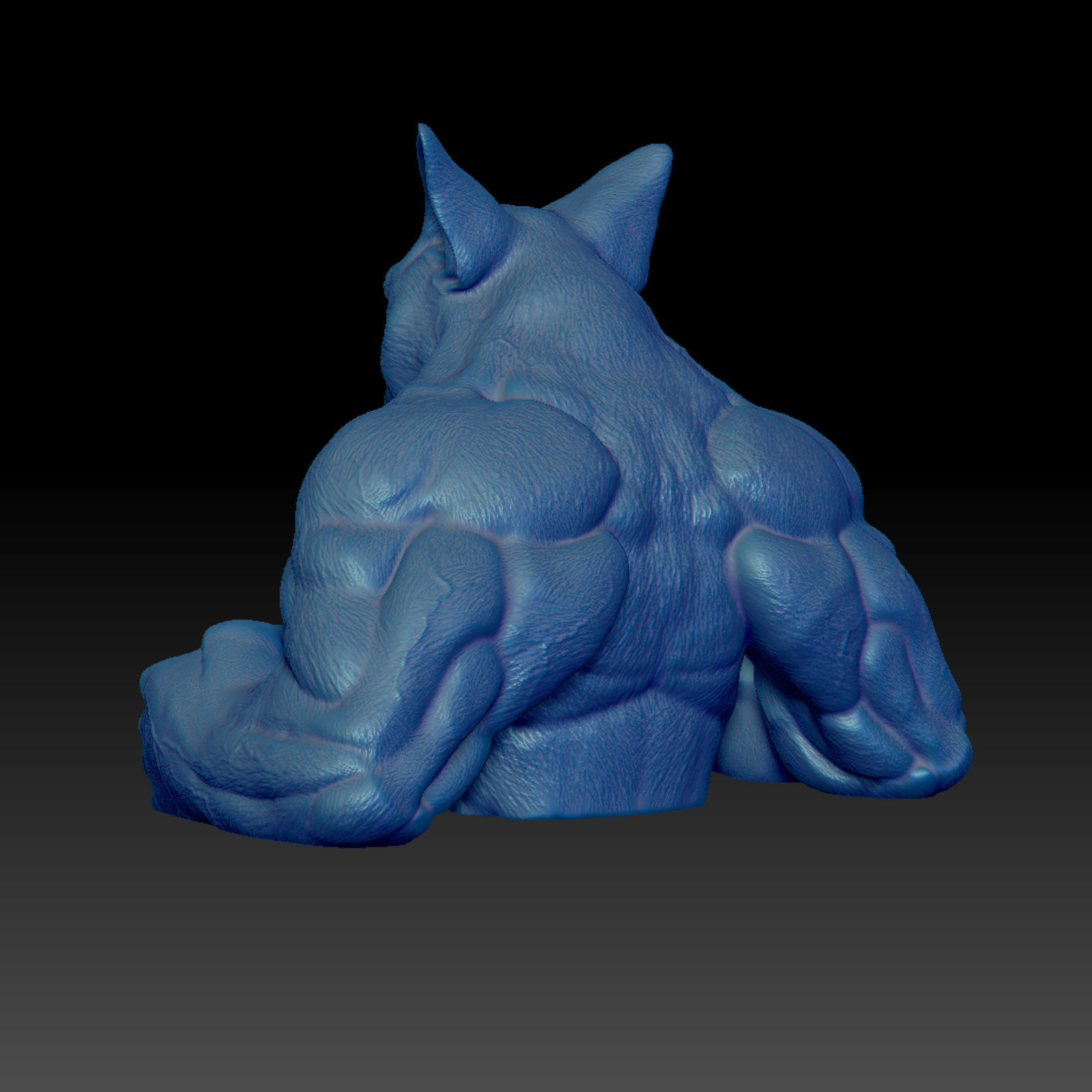 Bulldog-Dozer Bust- High-Polygon- STL 3D Print Model 3D model 3D ...