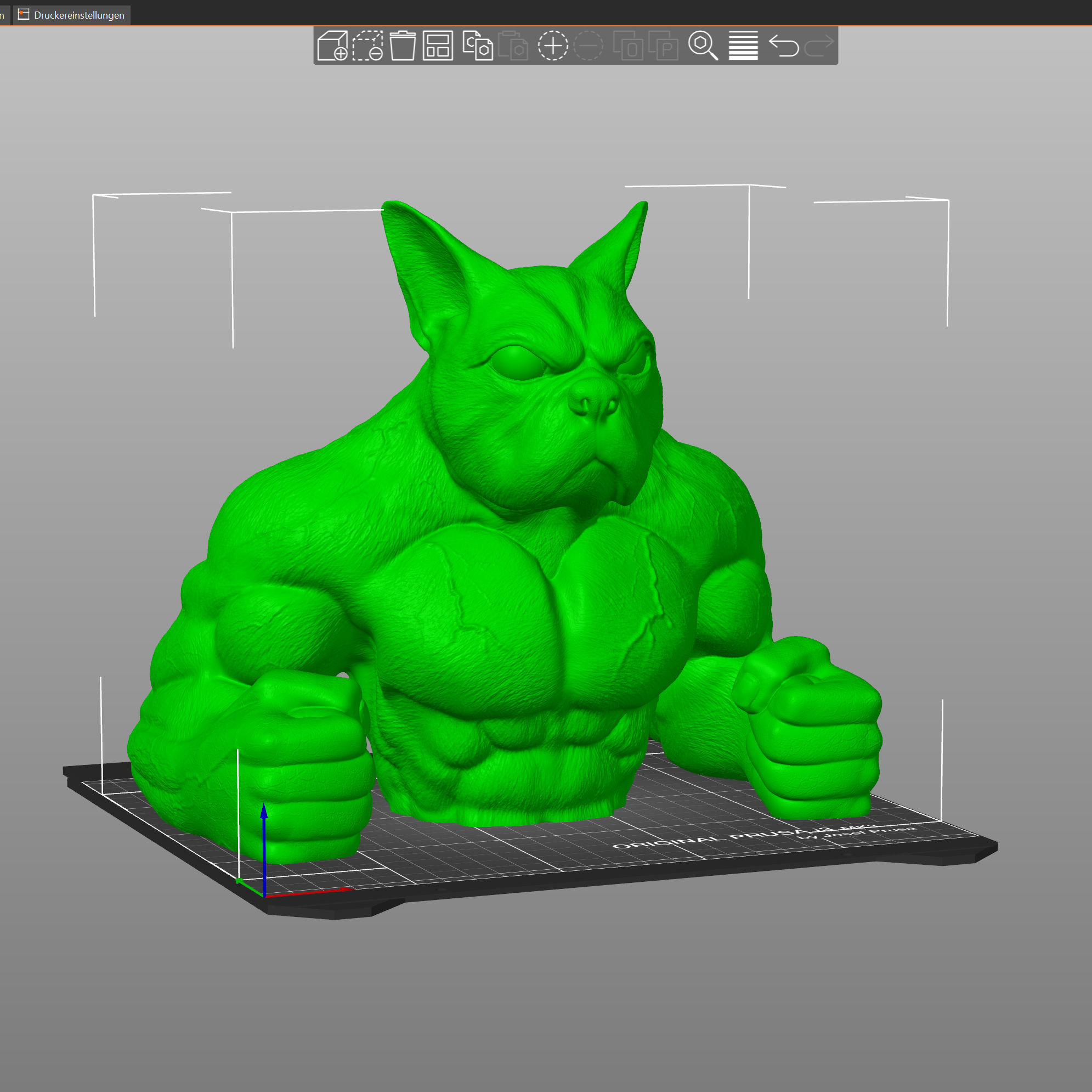 Bulldog-Dozer Bust- High-Polygon- STL 3D Print Model 3D model 3D ...