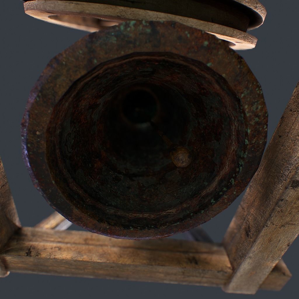 3D model Old Church Bell animated VR / AR / low-poly | CGTrader
