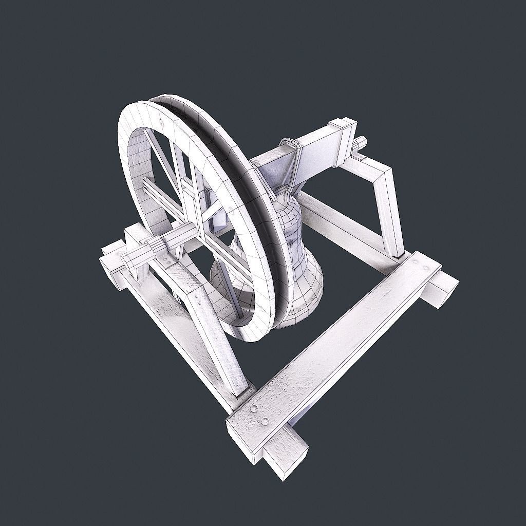3D model Old Church Bell animated VR / AR / low-poly | CGTrader