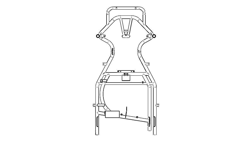 Chassis Frame Design of Go-Kart Vehicle 3D model rigged | CGTrader