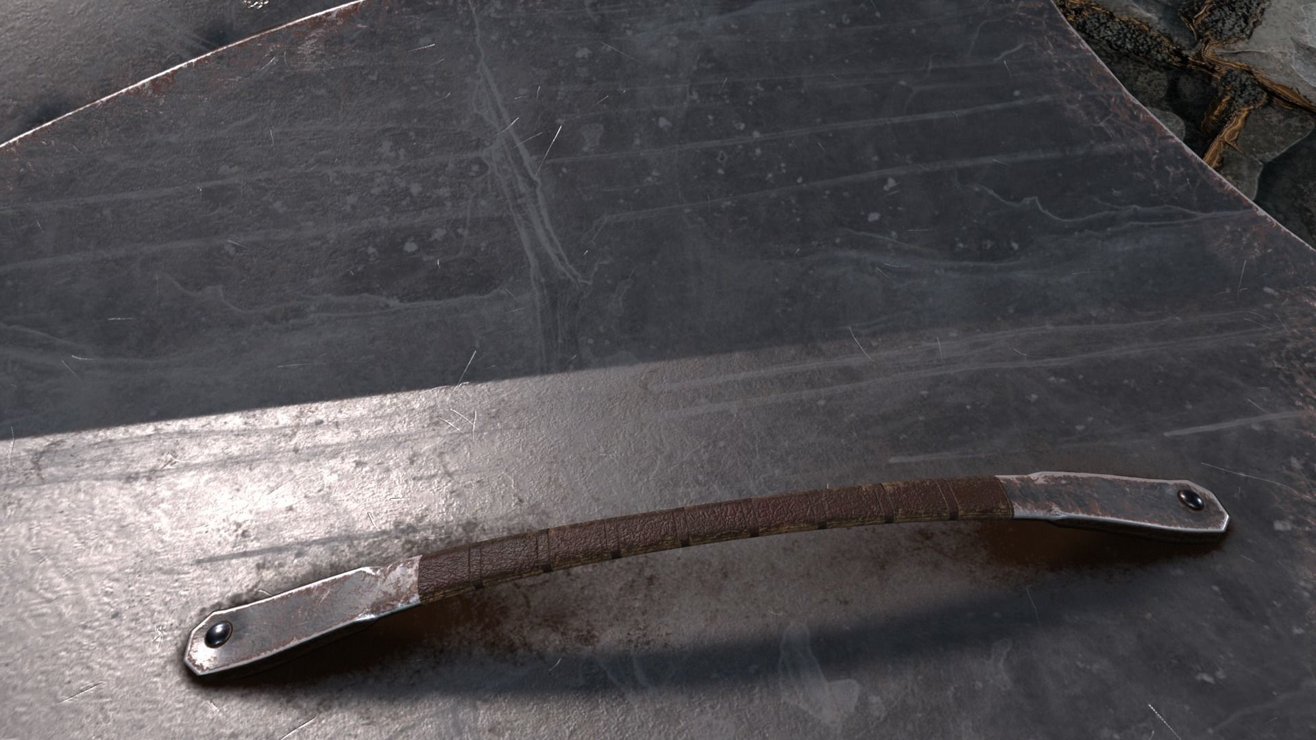 3D model Medieval iron shield VR / AR / low-poly | CGTrader