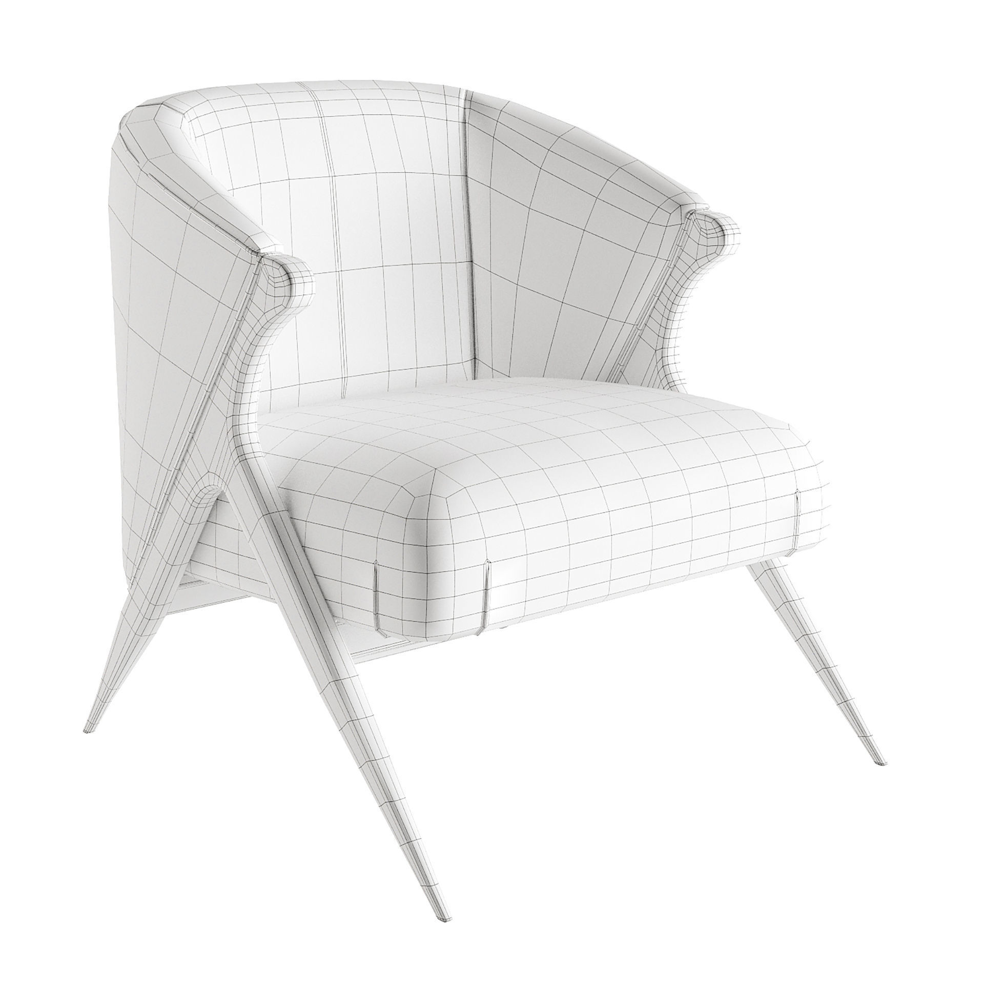 Brillon Armchair 3D model | CGTrader