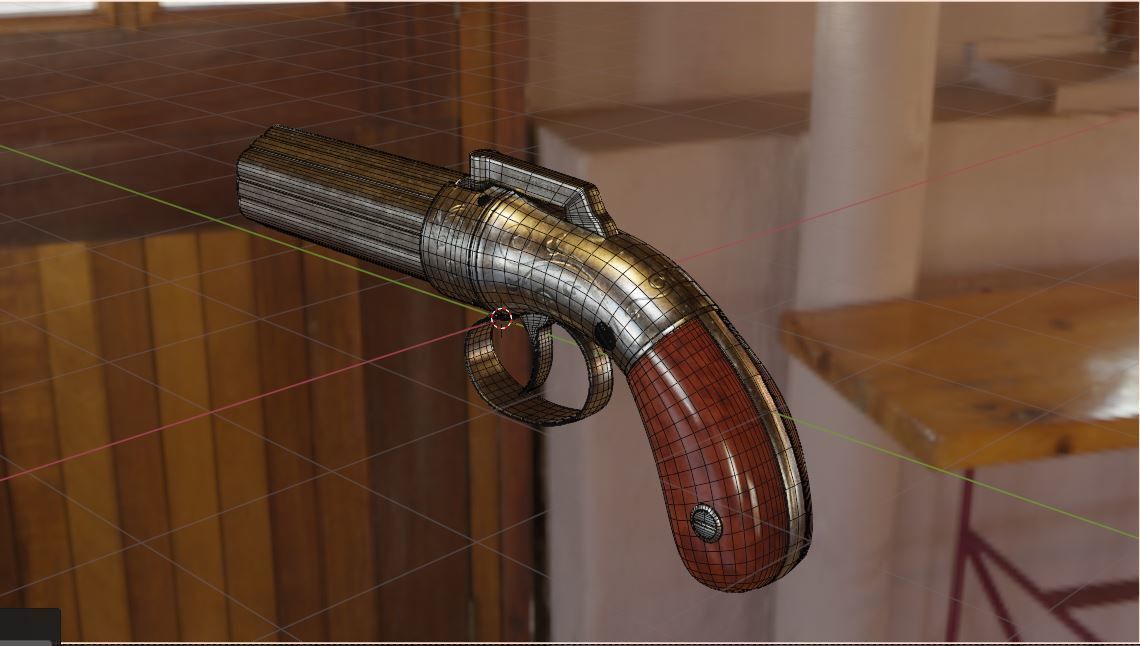 Pepperbox Derringer 3D model | CGTrader