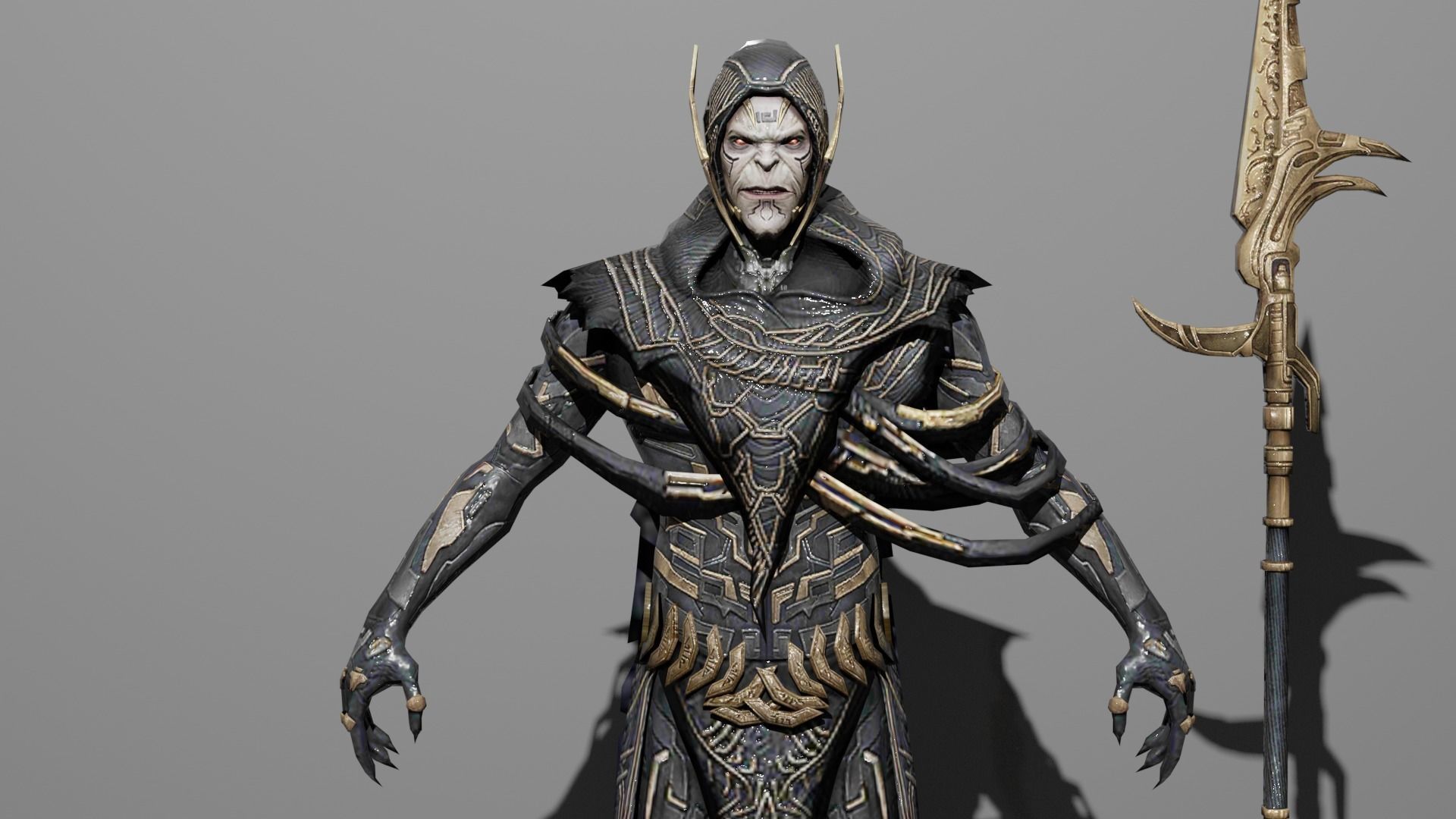 Corvus Glaive 3D model rigged | CGTrader