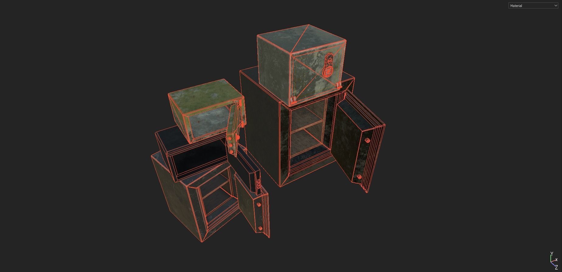 3D model Safes Pack VR / AR / low-poly | CGTrader
