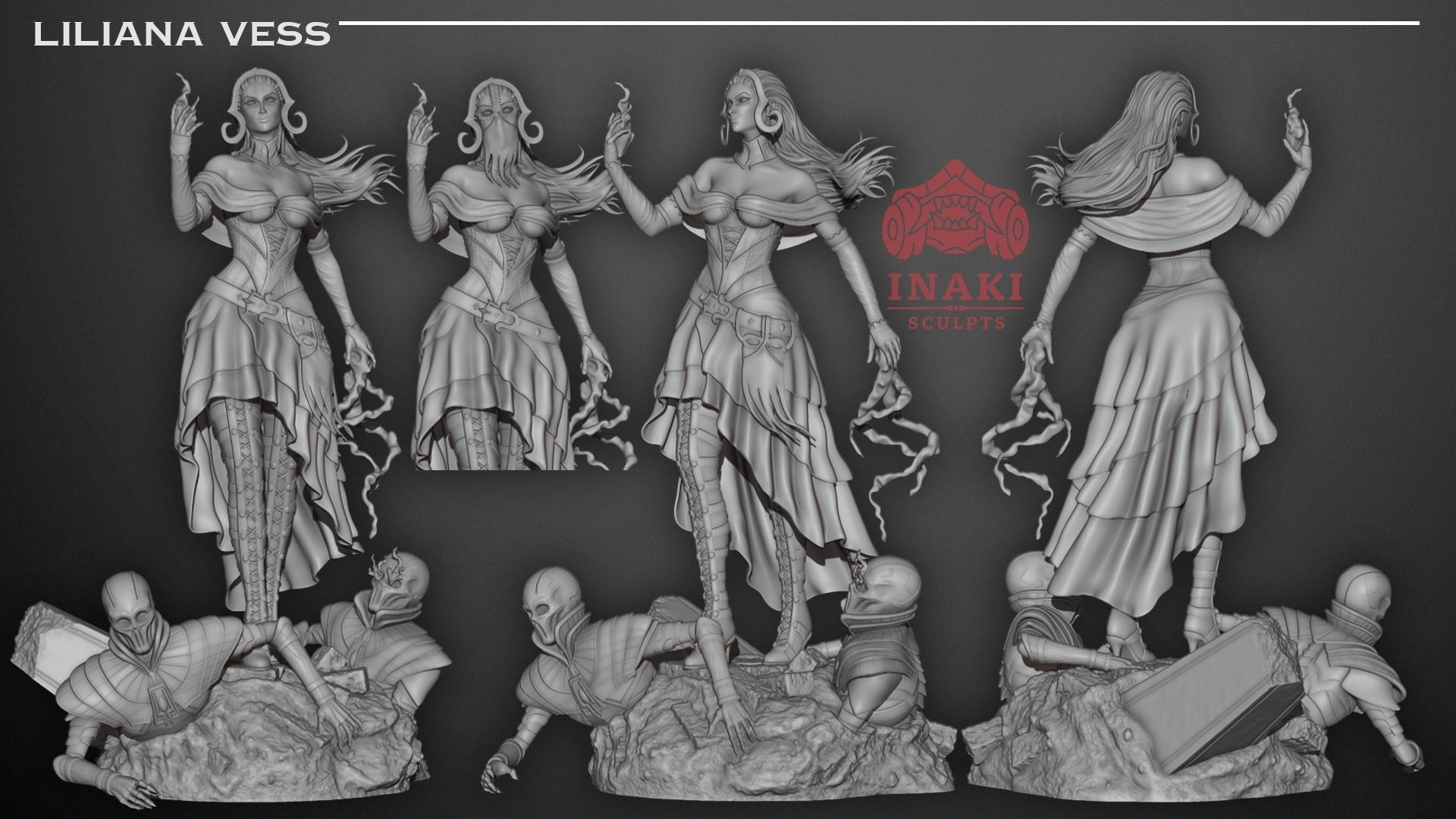 Liliana Vess - Magic The Gathering 3D model 3D printable | CGTrader