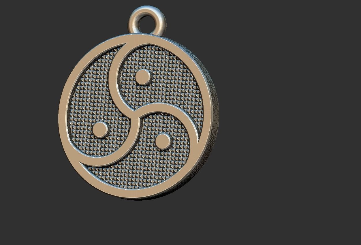 Yin Yang Triple - Tomoe 3D model 3D printable | CGTrader