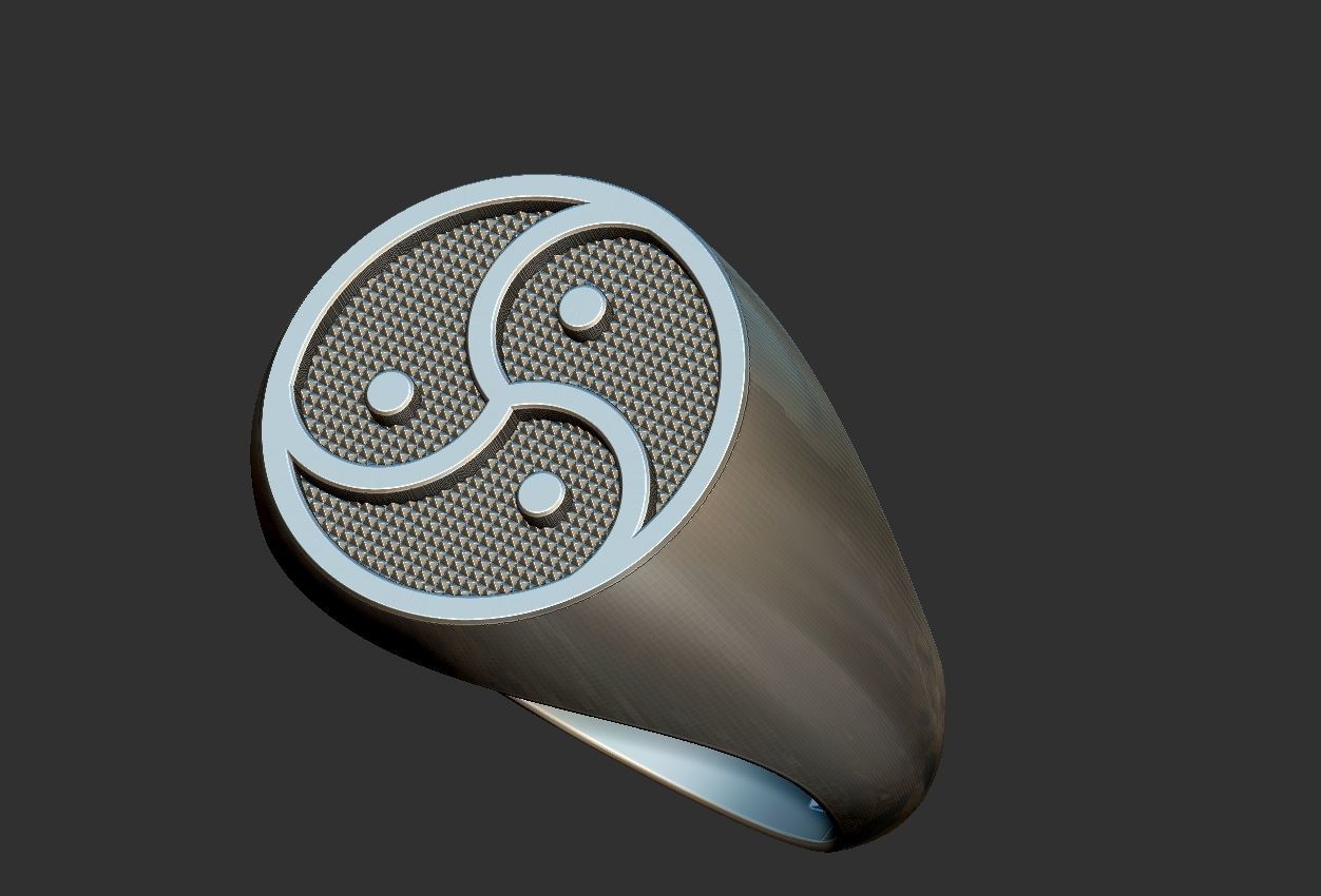 Yin Yang Triple - Tomoe 3D model 3D printable | CGTrader
