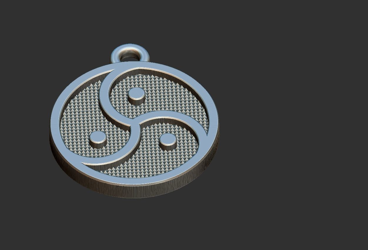 Yin Yang Triple - Tomoe 3D model 3D printable | CGTrader