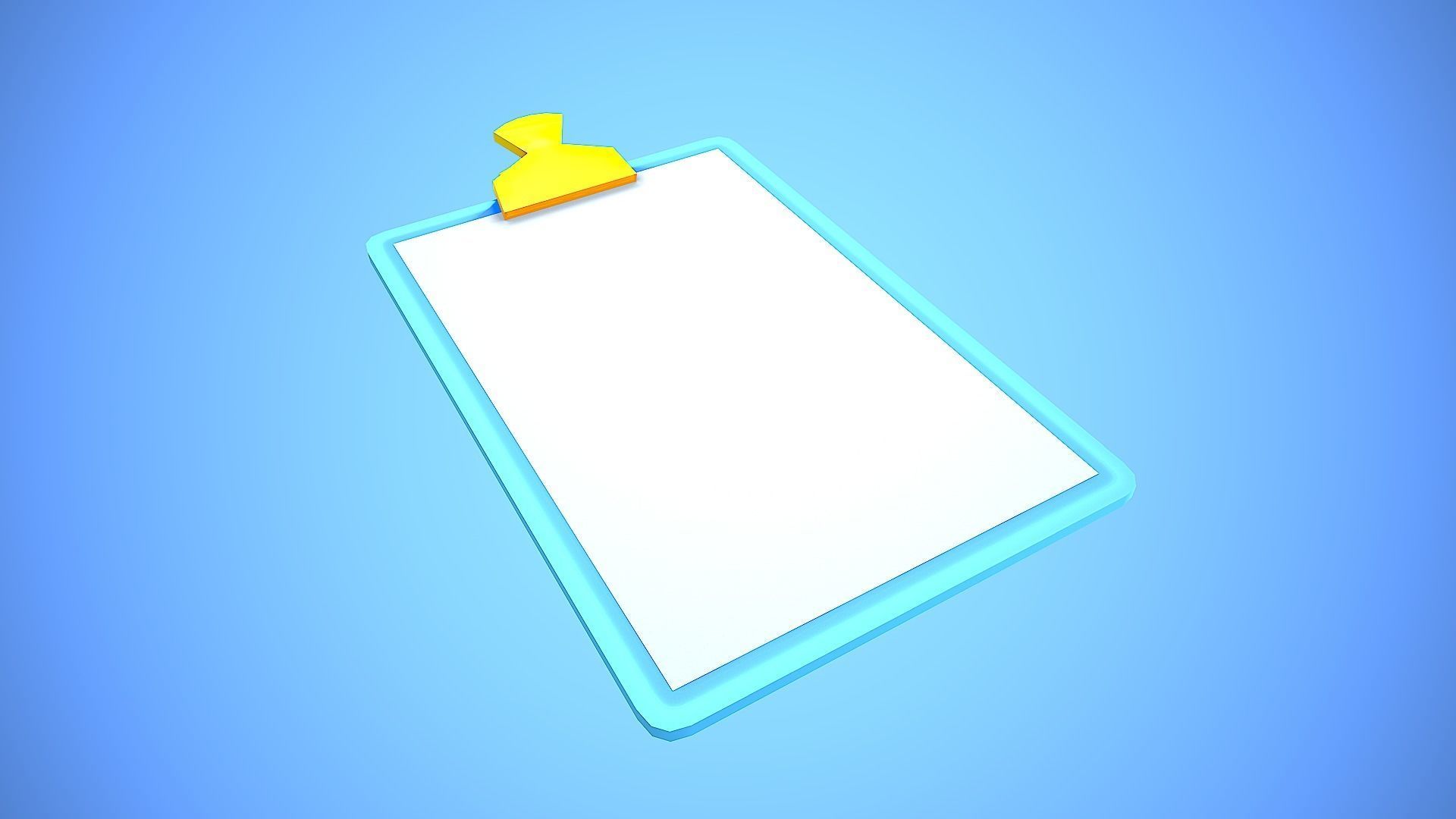 3D model CLIPBOARD CARTOON STYLIZED VR / AR / low-poly | CGTrader