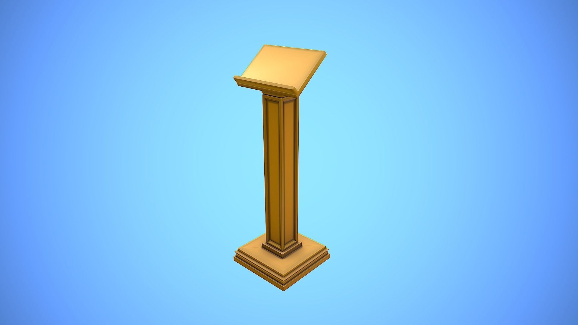 3D model LECTERN CARTOON STYLIZED VR / AR / low-poly | CGTrader