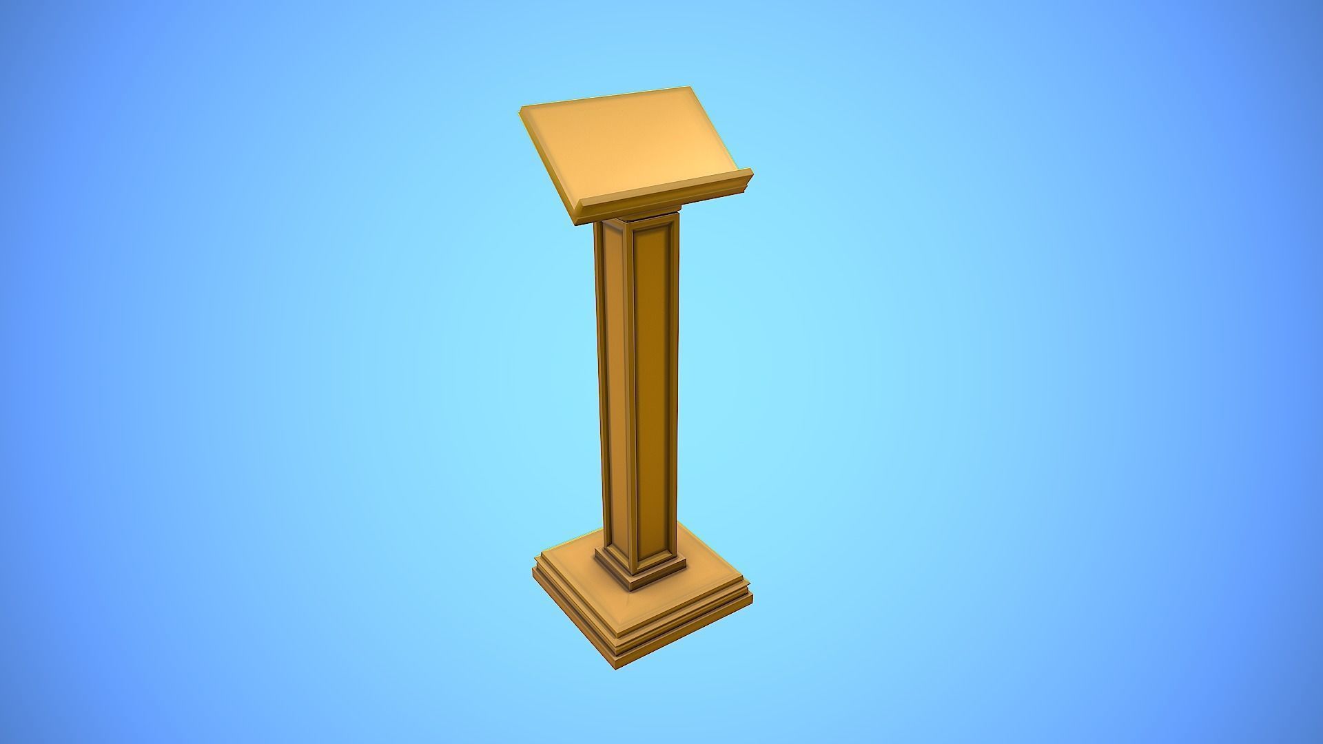 3D model LECTERN CARTOON STYLIZED VR / AR / low-poly | CGTrader