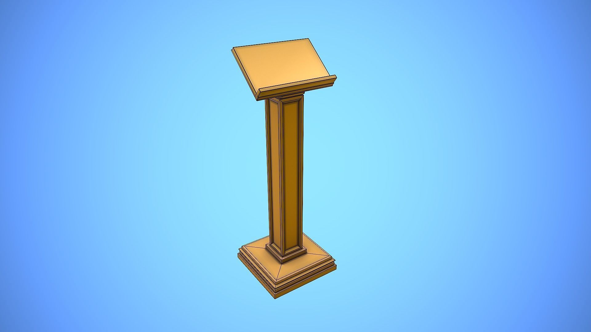 3D model LECTERN CARTOON STYLIZED VR / AR / low-poly | CGTrader