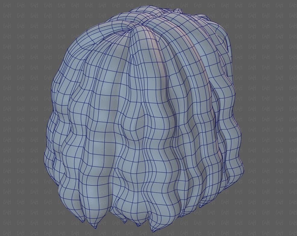 3D model Base Hair for girl V52 VR / AR / low-poly | CGTrader