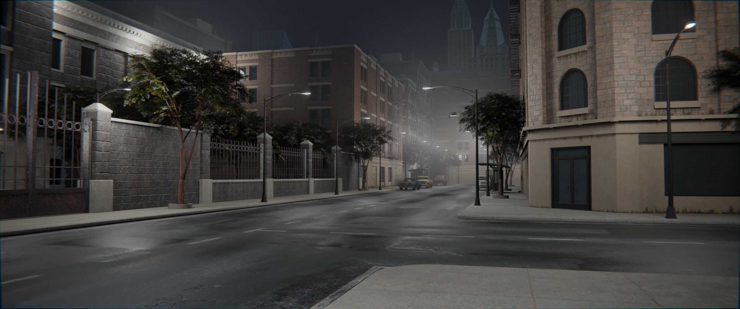 3D model Old city street Assets VR / AR / low-poly | CGTrader