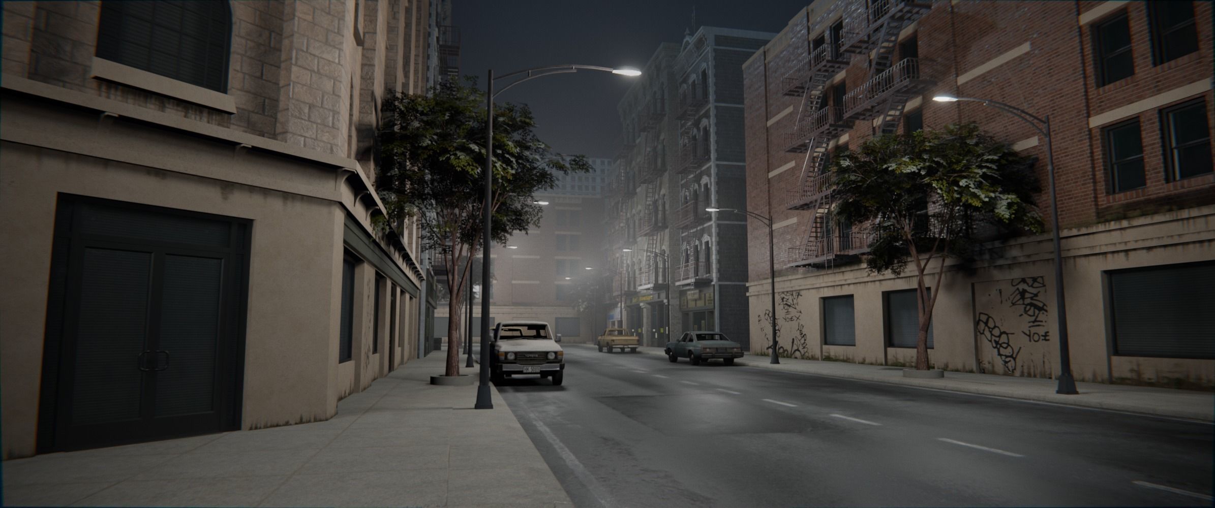 3D model Old city street Assets VR / AR / low-poly | CGTrader