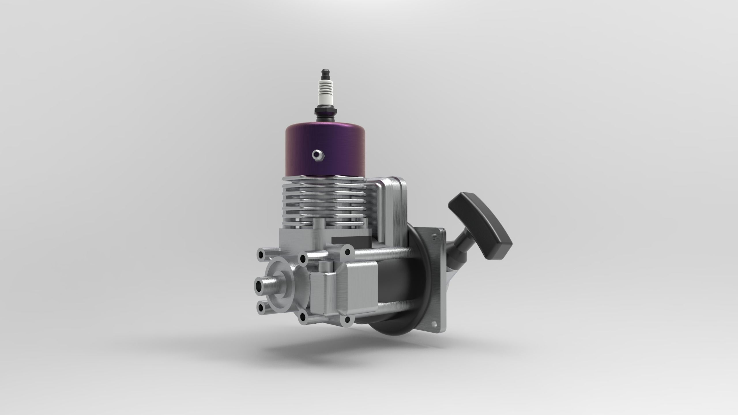2 Stroke Gasoline Engine 3D model | CGTrader