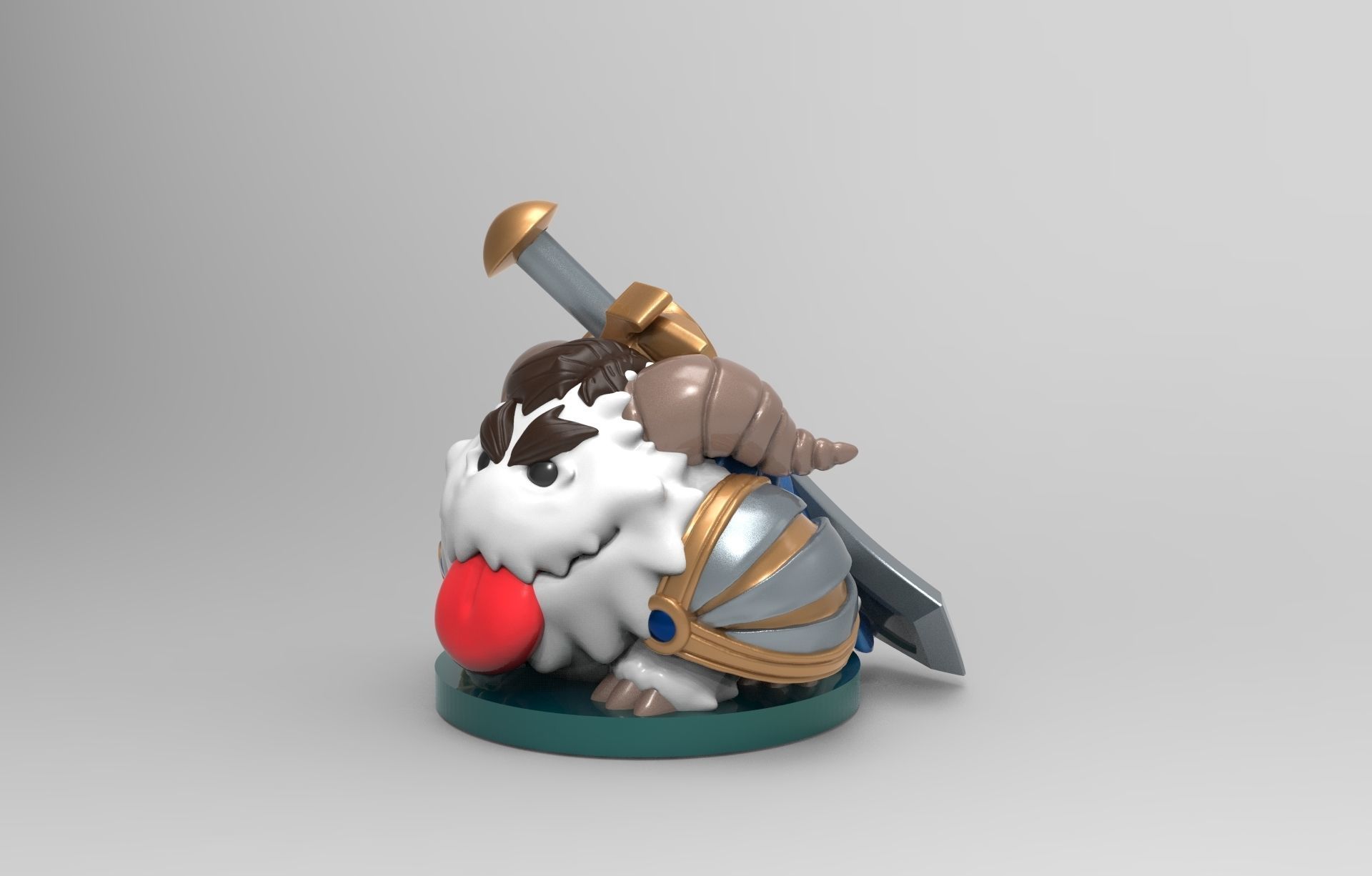 PORO GAREN - LEAGUE OF LEGENDS 3D model 3D printable | CGTrader