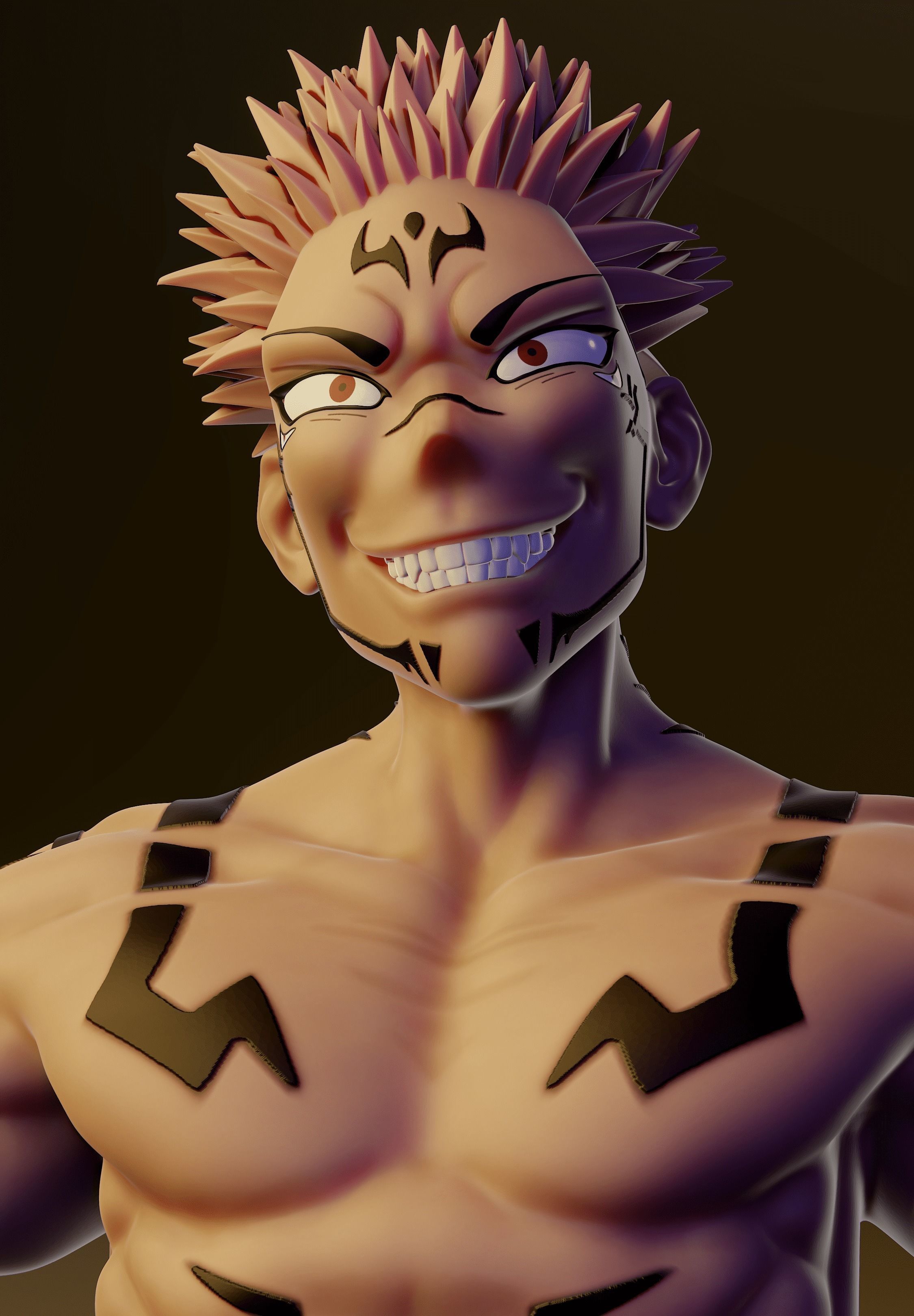 Sukuna - Jujutsu Kaisen 3D model 3D printable | CGTrader