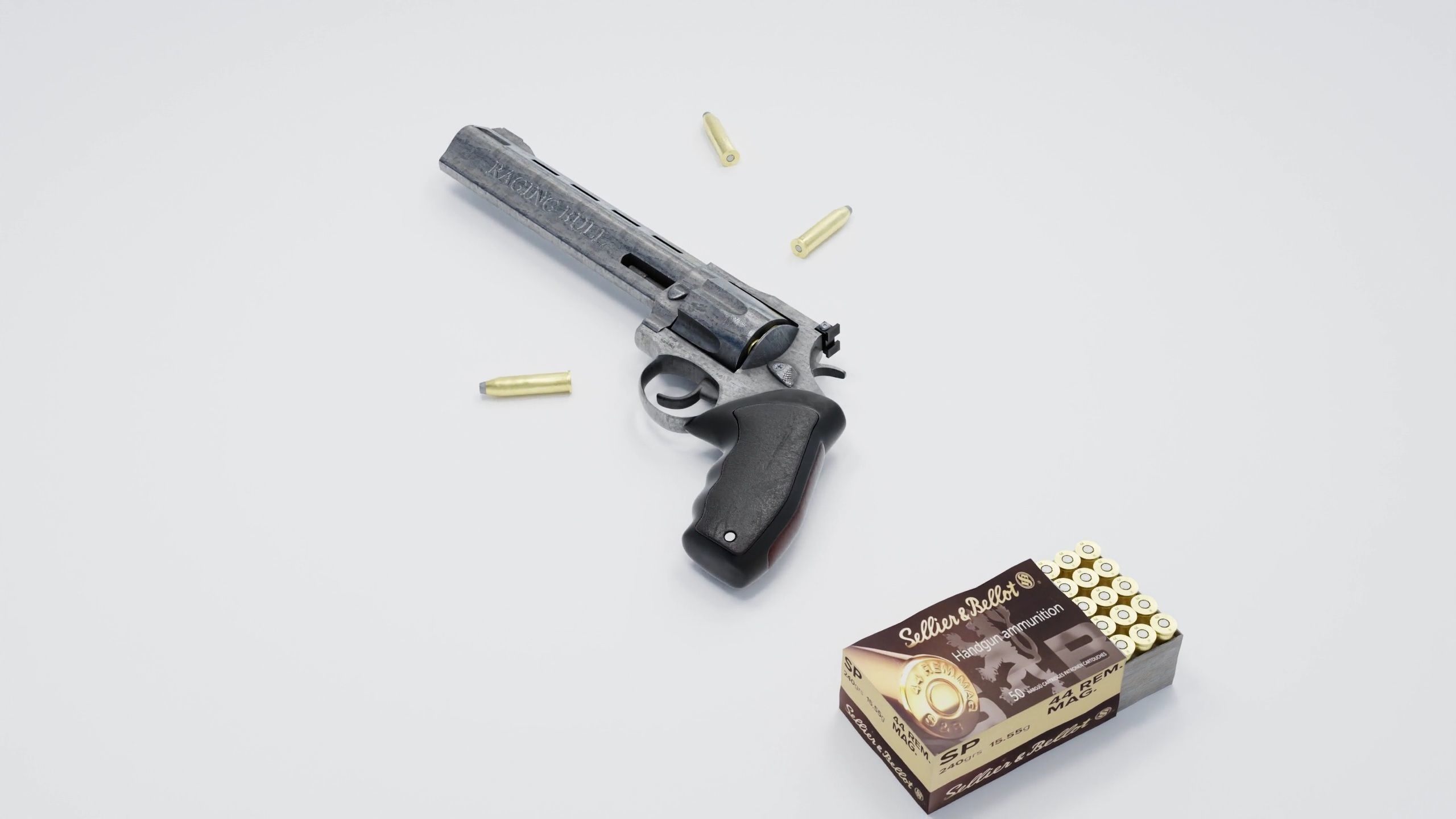 Revolver Taurus Raging Bull 3D model | CGTrader