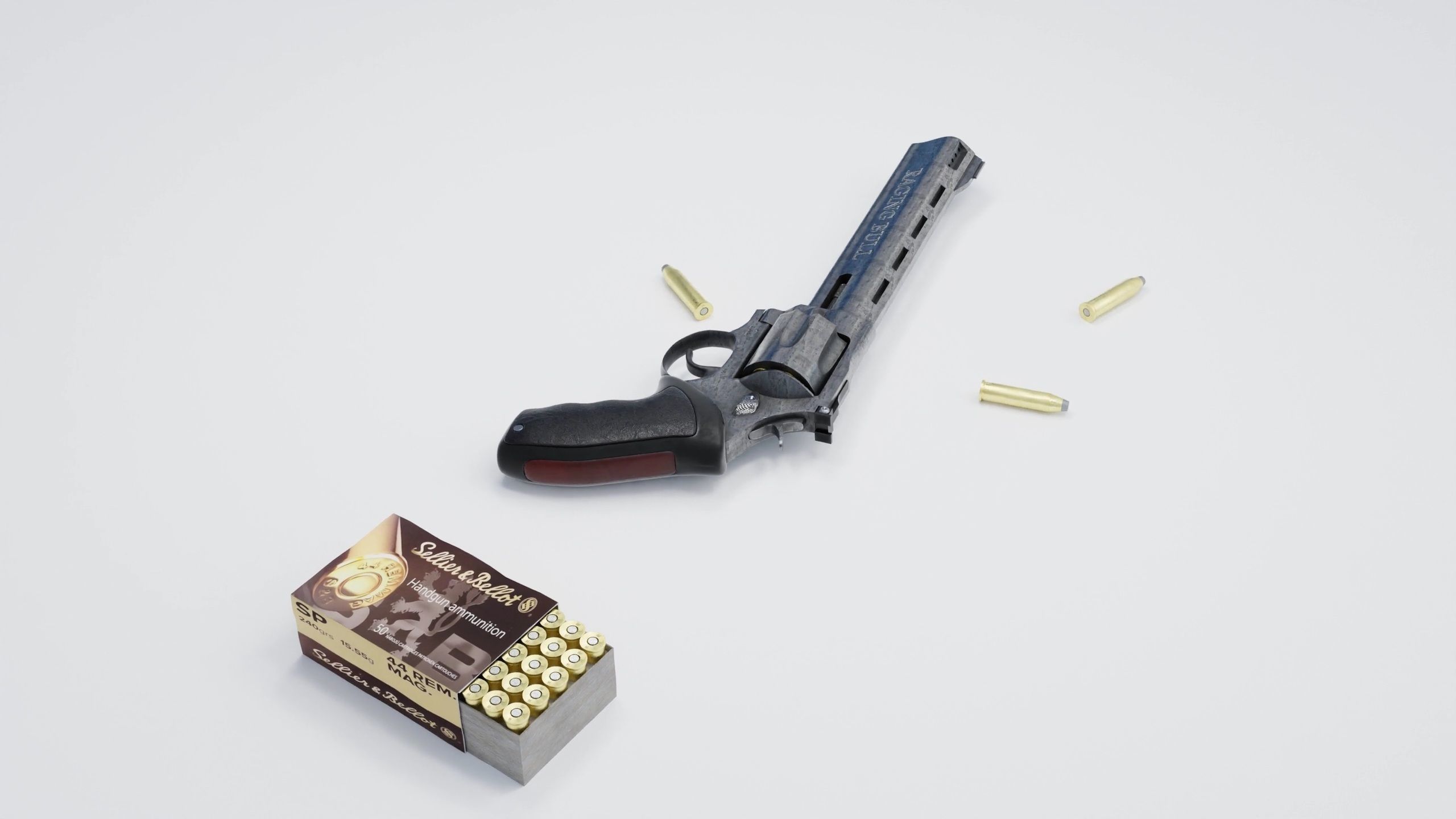 Revolver Taurus Raging Bull 3D model | CGTrader