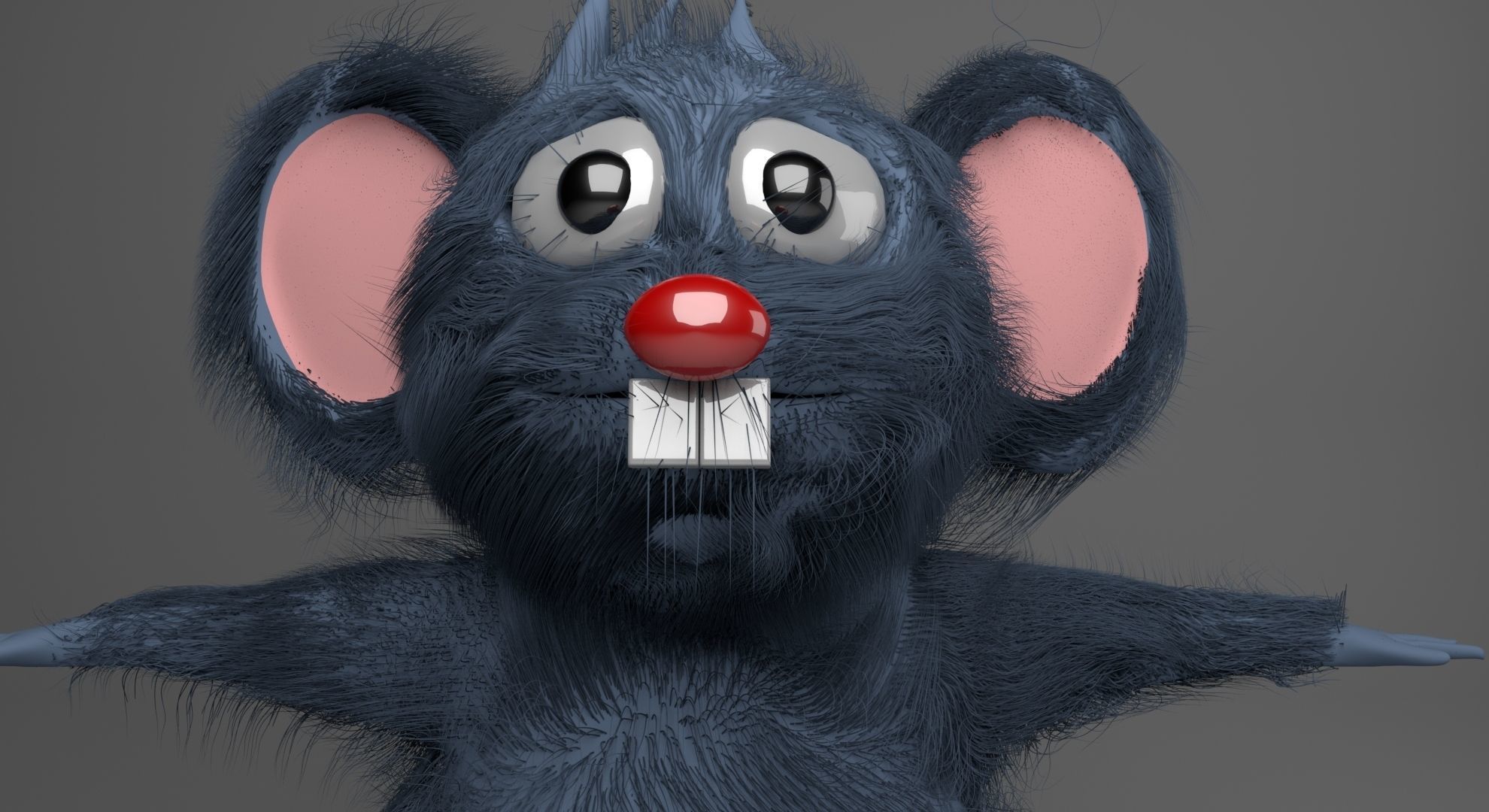 Full Mouse Body cartoon 3D model | CGTrader