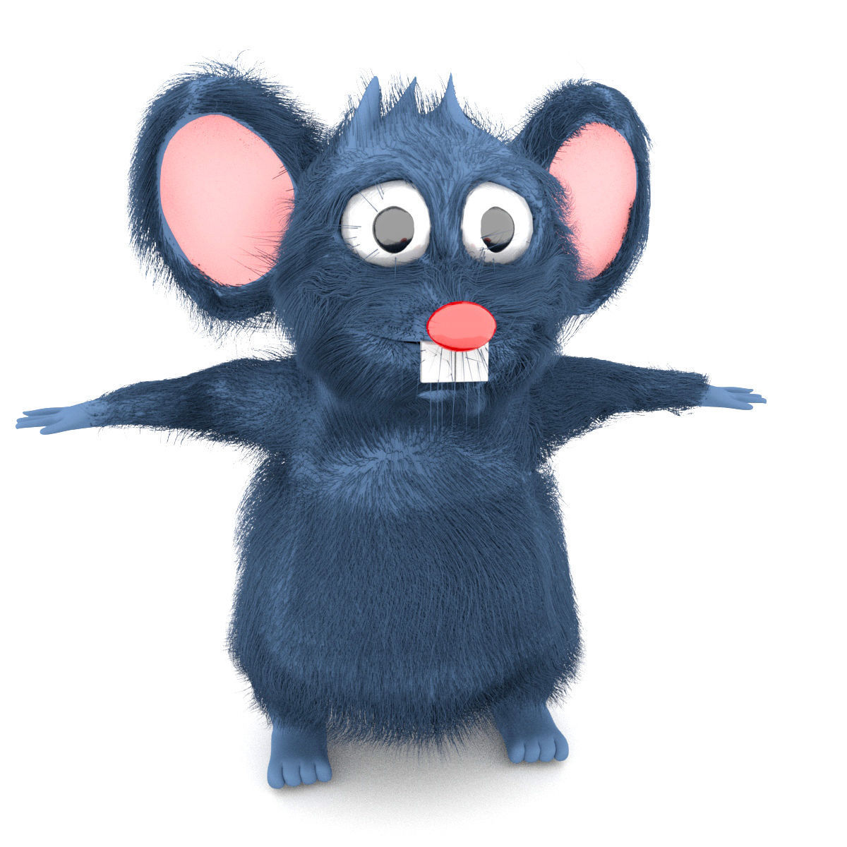 Full Mouse Body cartoon 3D model | CGTrader