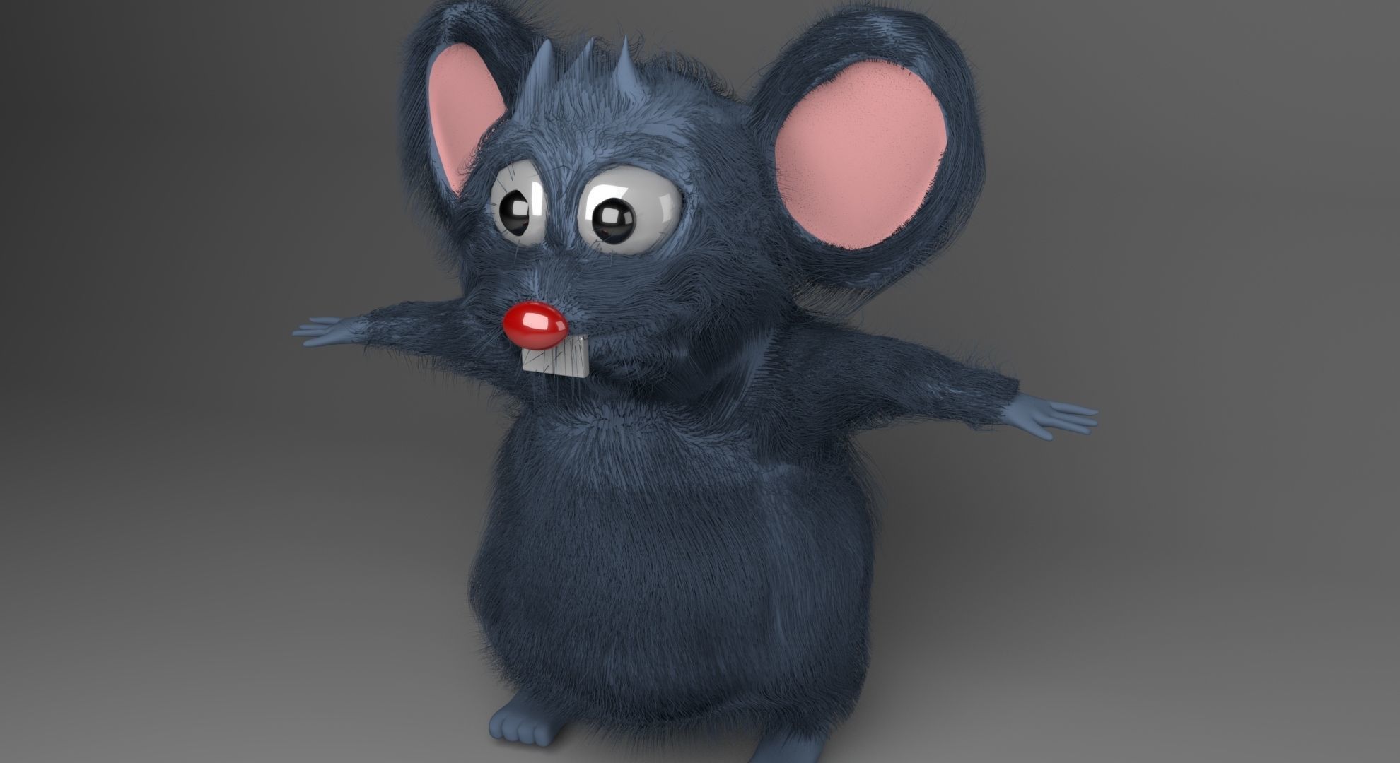 Full Mouse Body cartoon 3D model | CGTrader