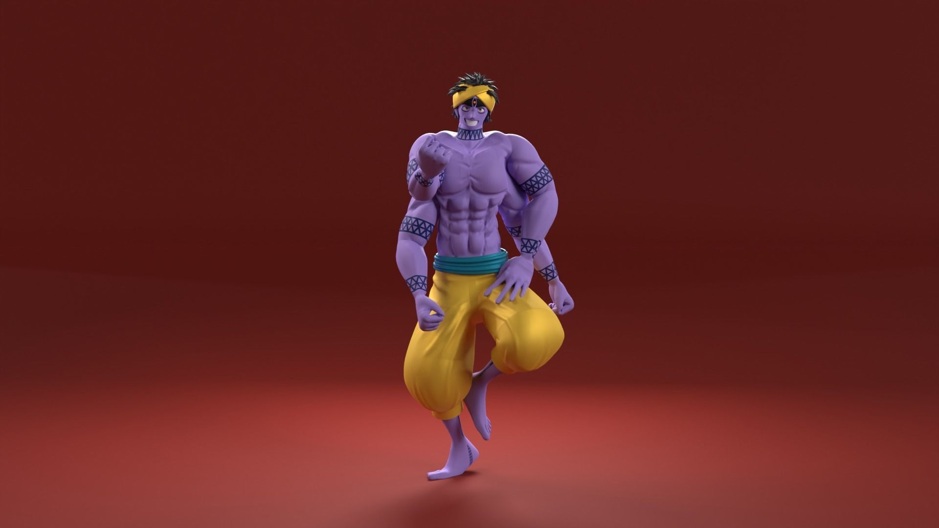 Shiva Record of Ragnarok 3D Model 3D model rigged | CGTrader