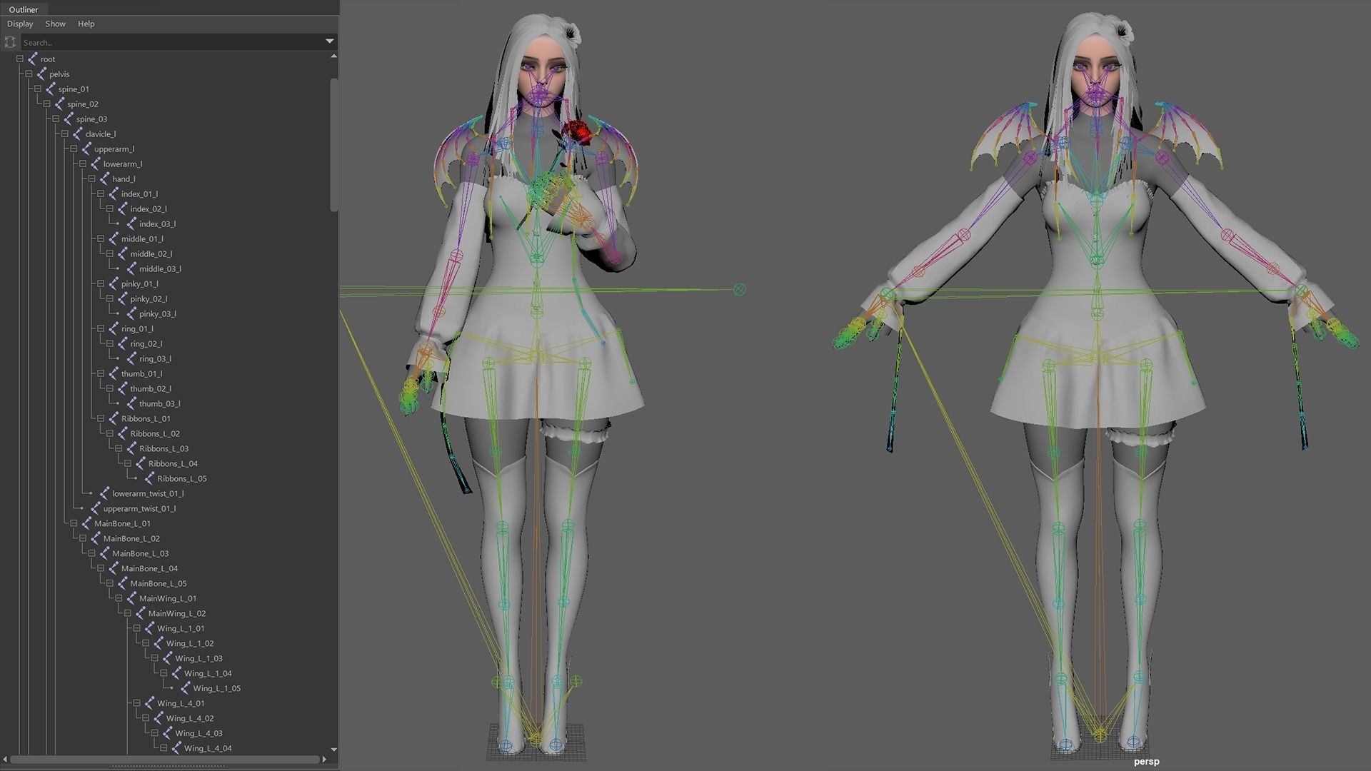 3D model Vampire Girl Elizabeth VR / AR / low-poly | CGTrader