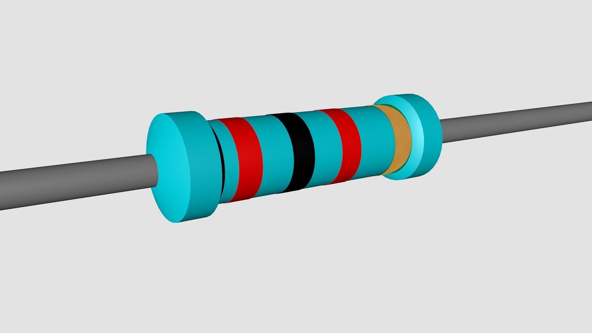 Resistor Electronics Component Free 3D Model free 3D model | CGTrader