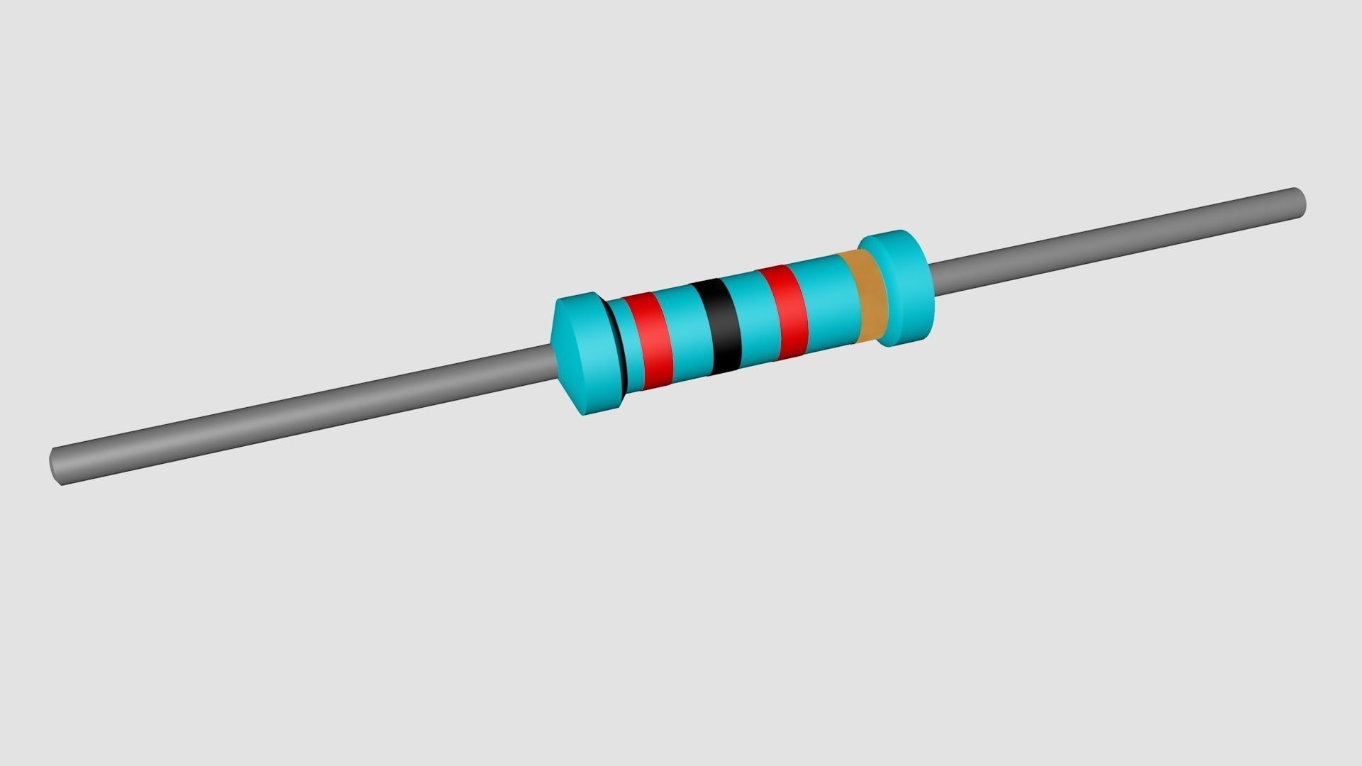 Resistor Electronics Component Free 3D Model free 3D model | CGTrader
