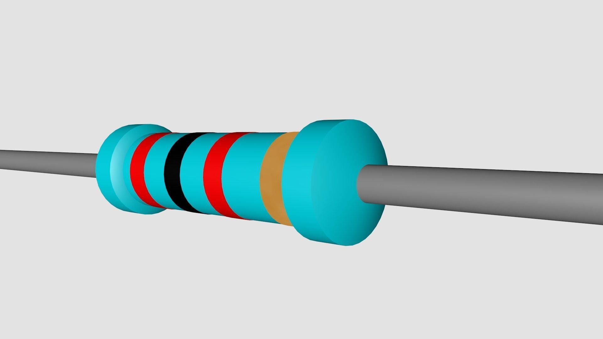 Resistor Electronics Component Free 3D Model free 3D model | CGTrader