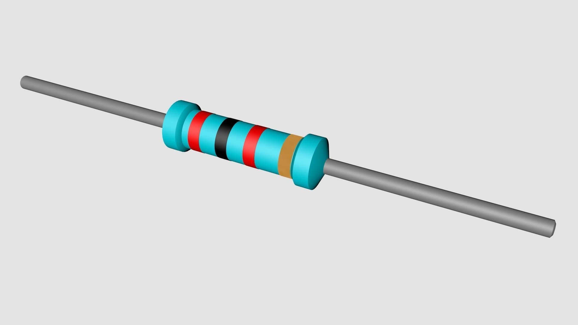 Resistor Electronics Component Free 3D Model free 3D model | CGTrader