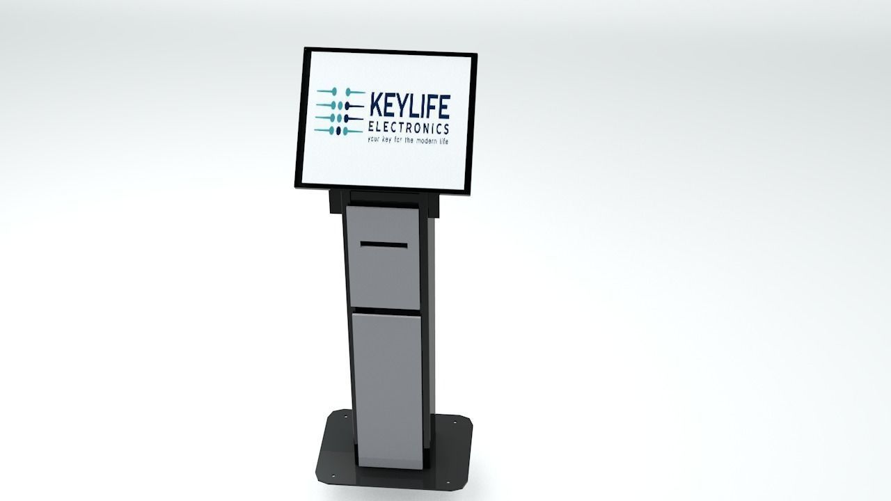 Alawneh -kiosk or queue system 3D model 3D printable | CGTrader