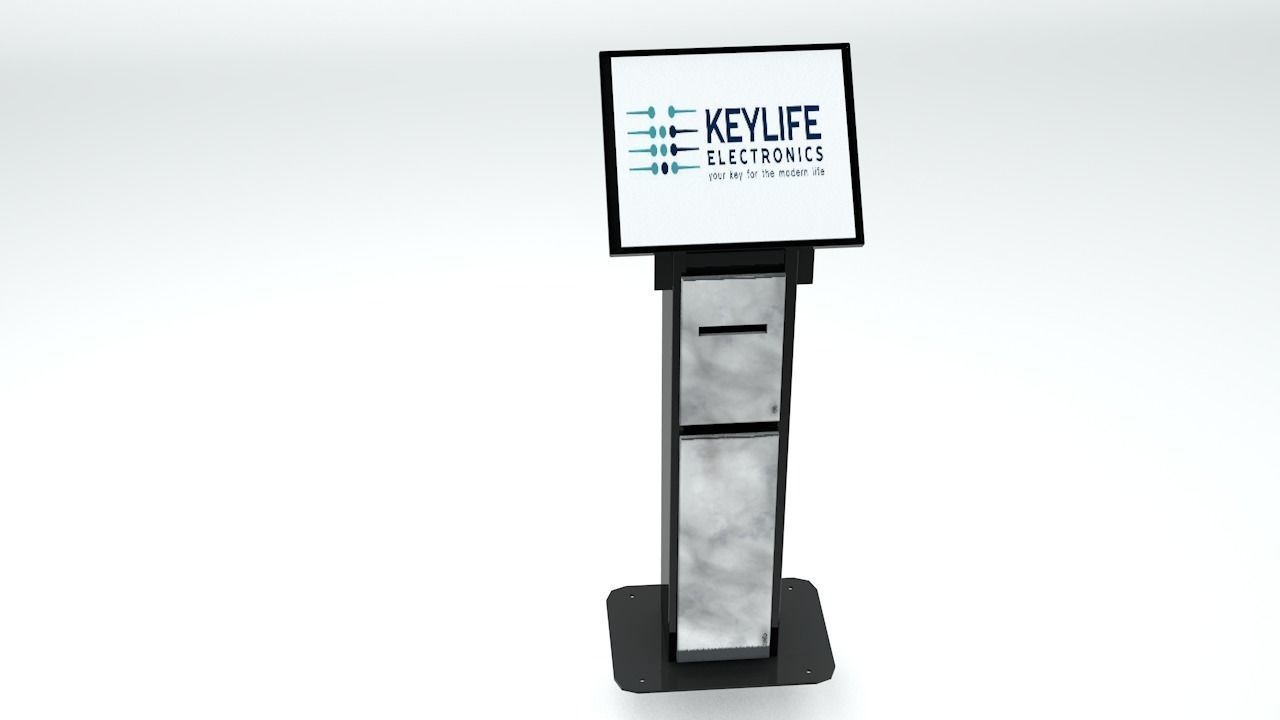 Alawneh -kiosk or queue system 3D model 3D printable | CGTrader