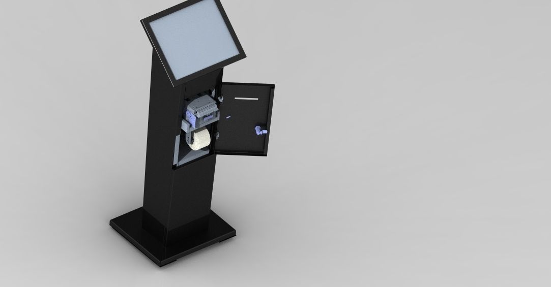 Alawneh -kiosk or queue system 3D model 3D printable | CGTrader