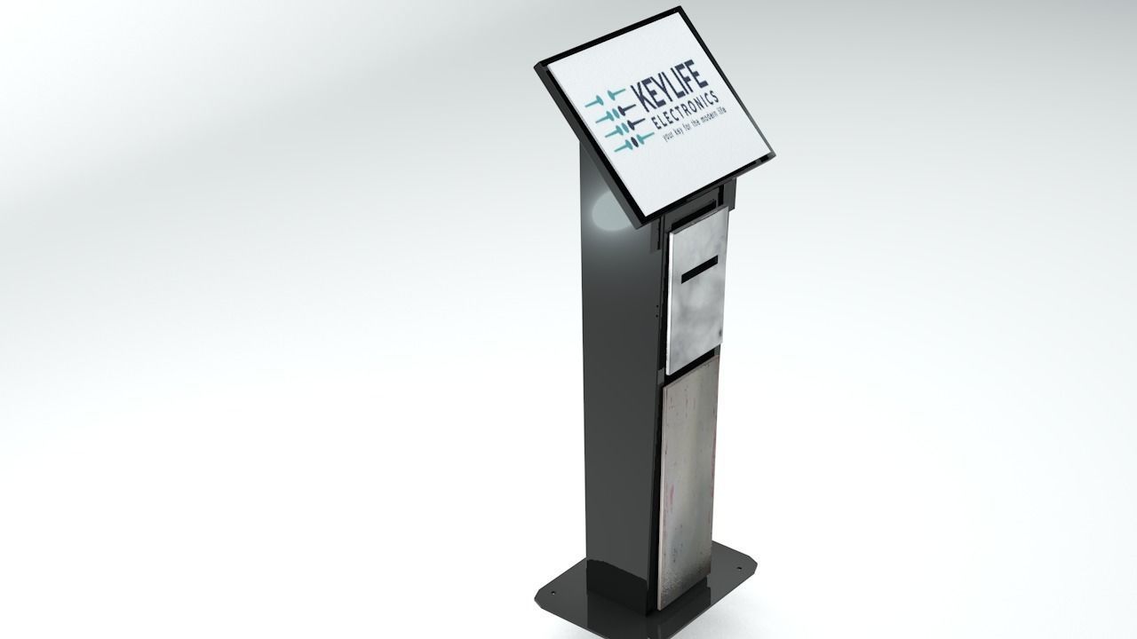 Alawneh -kiosk or queue system 3D model 3D printable | CGTrader