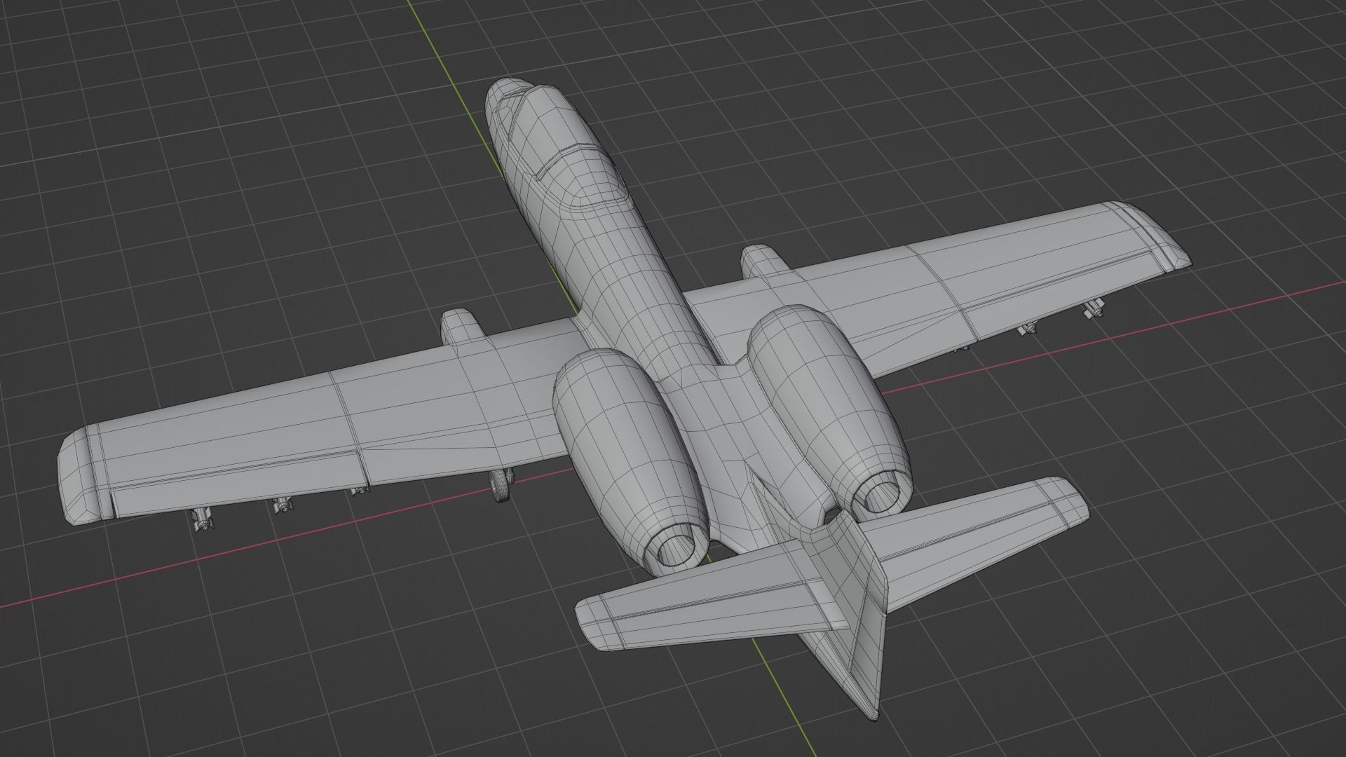 3D model A 10 Thunderbolt Attack Plane - low poly VR / AR / low-poly | CGTrader