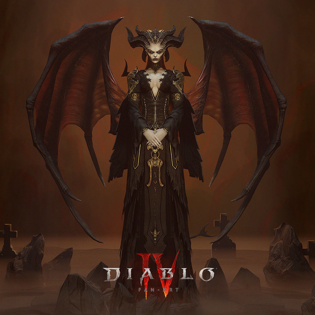 3D model Diablo IV - Lilith Character fan-art project file VR / AR ...