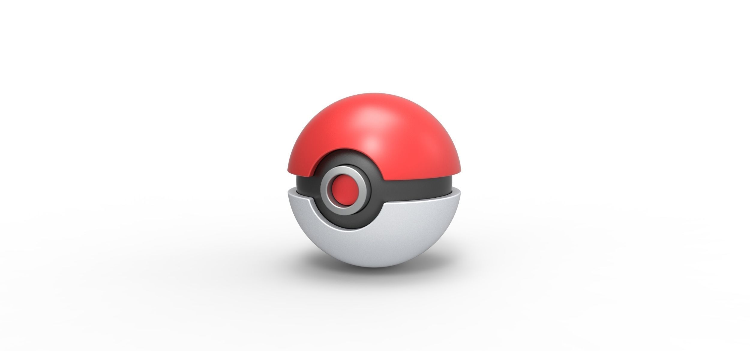 Poke Ball 3D model 3D printable | CGTrader