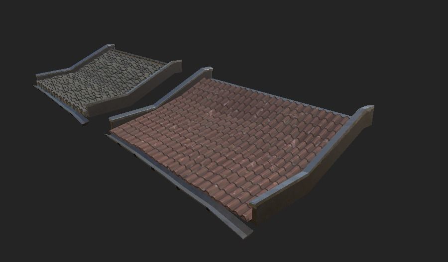 3D model Traditional Roof VR / AR / low-poly | CGTrader