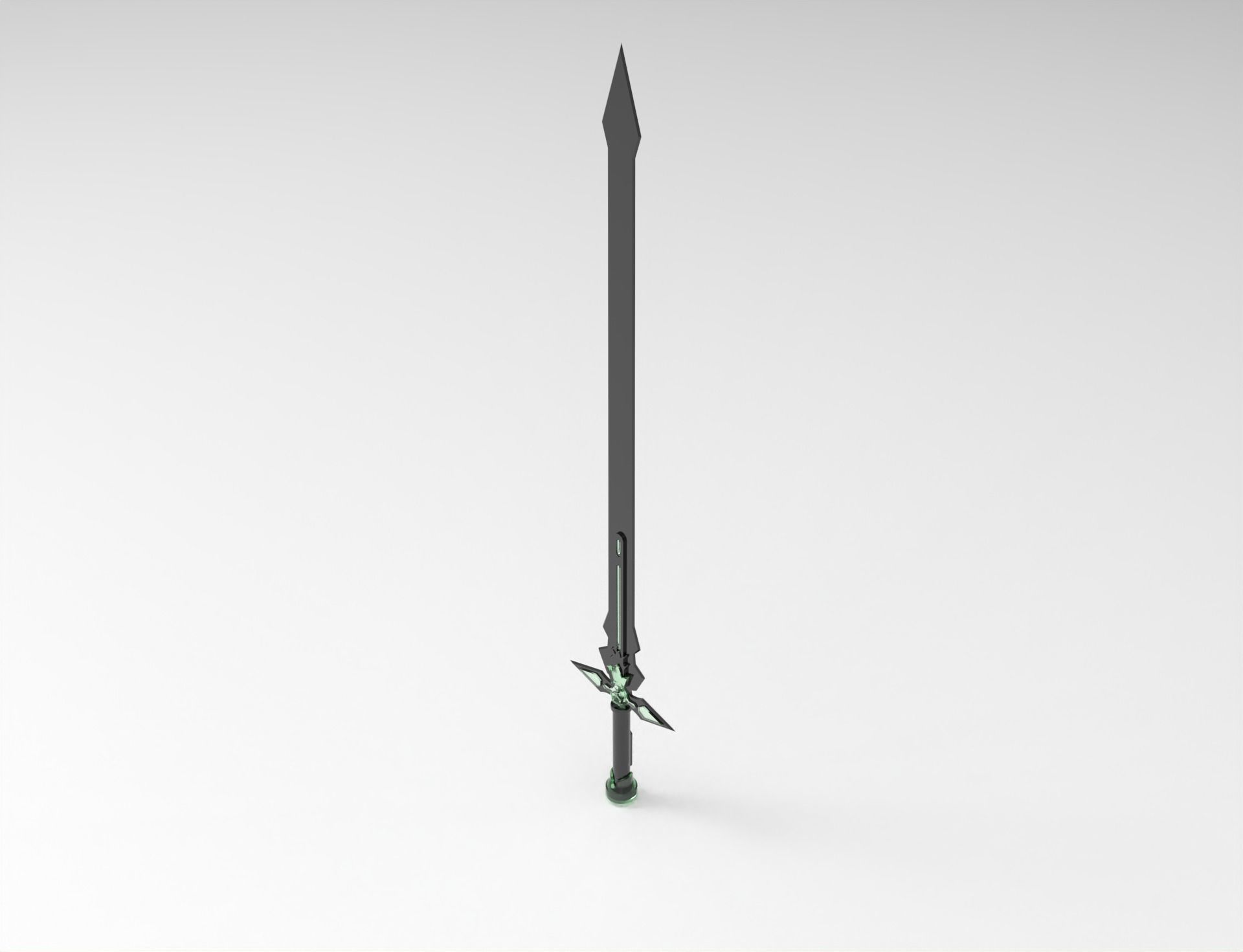 Kirito Sword - Sword Art Online 3D model 3D printable | CGTrader