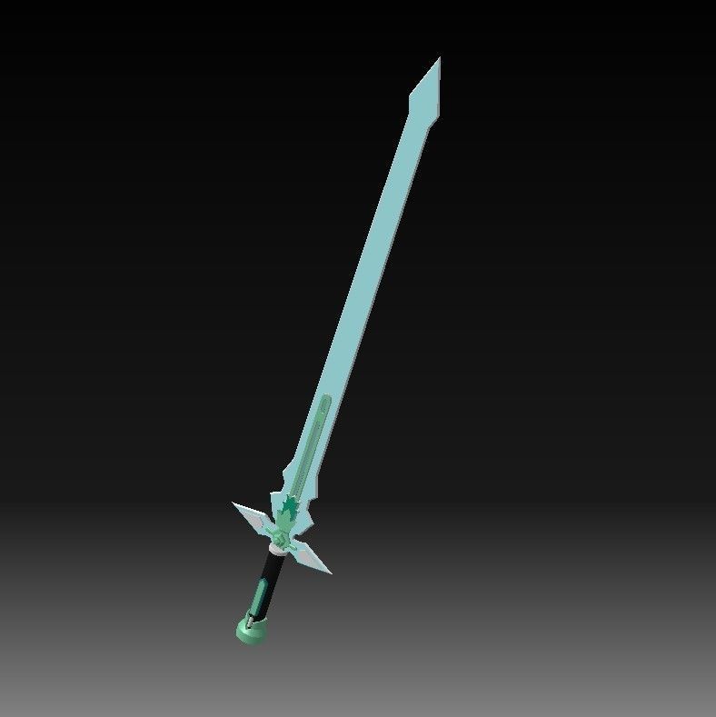 Kirito Sword - Sword Art Online 3D model 3D printable | CGTrader