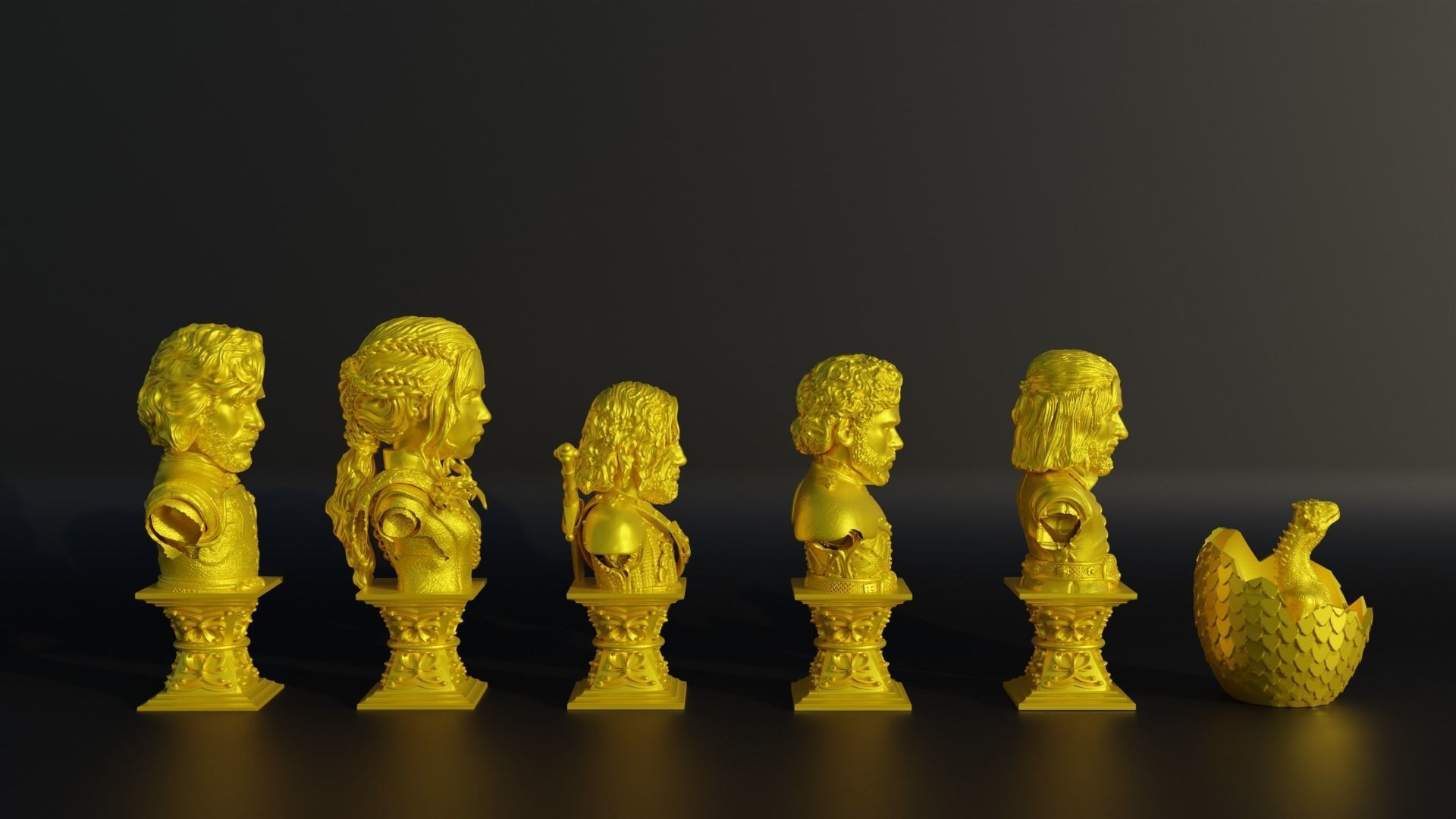 Game Of Thrones Chess Set - With 12 Different Model 3D model 3D ...