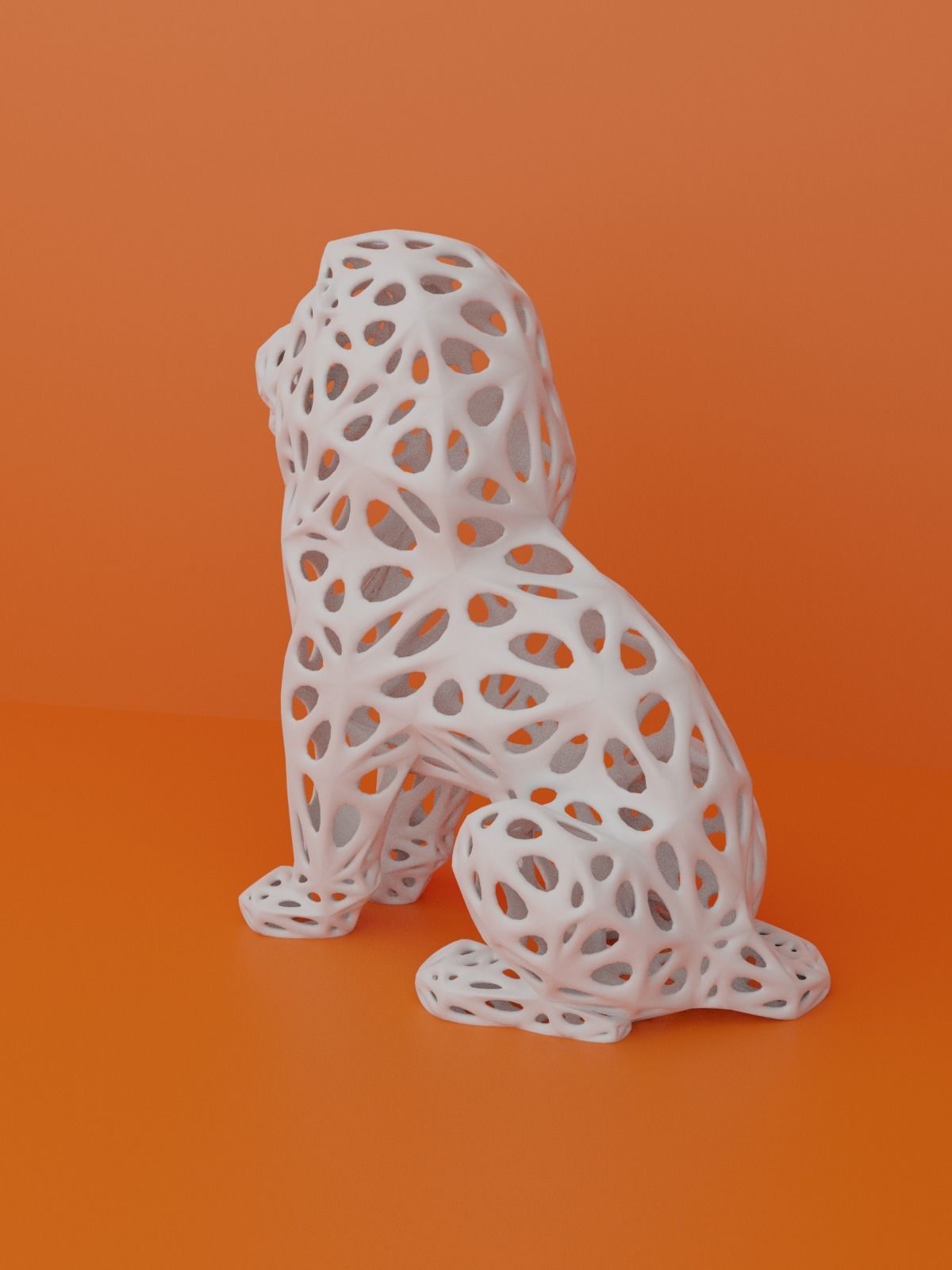 Wireframe Lion 3D model 3D printable | CGTrader