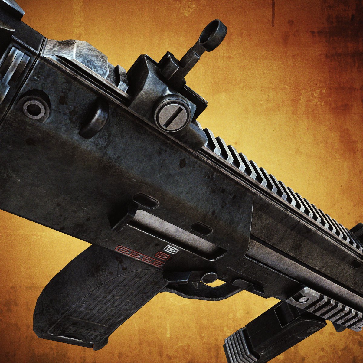 3D model MP7 Submachine gun VR / AR / low-poly | CGTrader