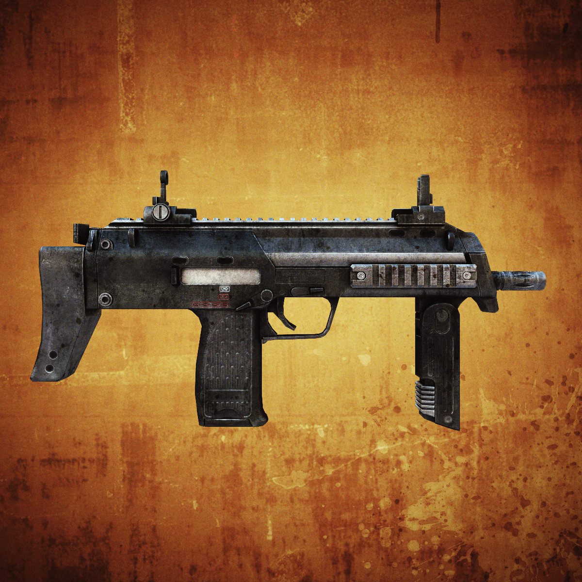 3D model MP7 Submachine gun VR / AR / low-poly | CGTrader