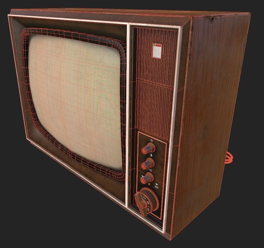 3D model Soviet-era Television VR / AR / low-poly | CGTrader